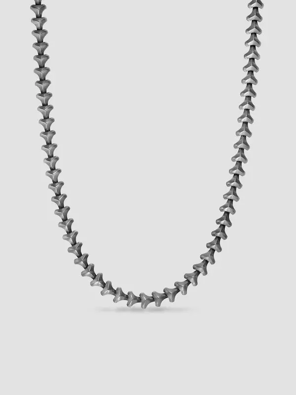 David Yurman Armory Necklace In Anthracite Titanium, 9.5mm
