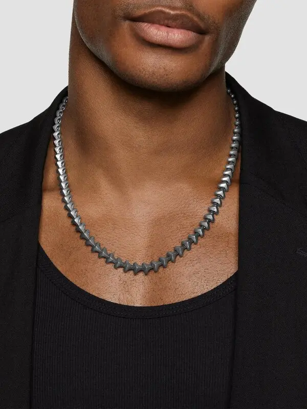 David Yurman Armory Necklace In Anthracite Titanium, 9.5mm