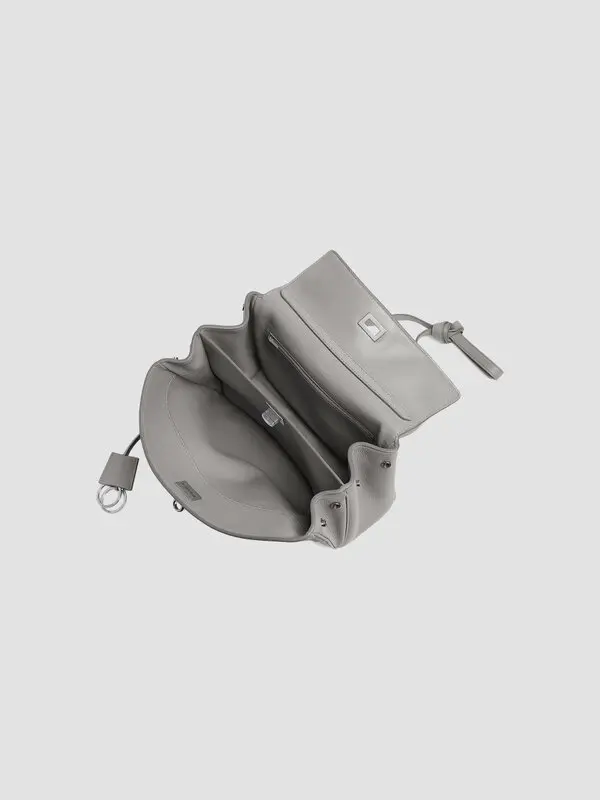 Balenciaga Rodeo Small Grained Calfskin Top Handle Bag - Grey