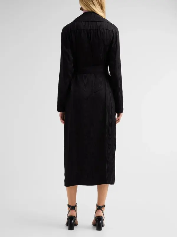 Dries Van Noten Rolana Moiré Trench Coat