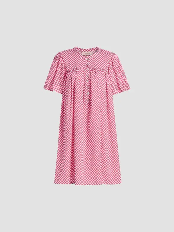 PAPINELLE Anais Checker Gathered Nightie