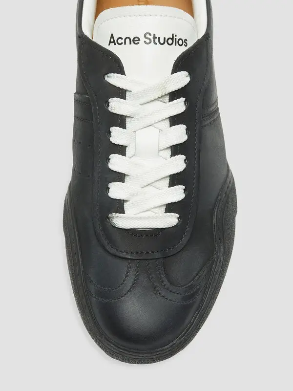 Acne Studios Bars Nubuk Leather Low-top Sneakers