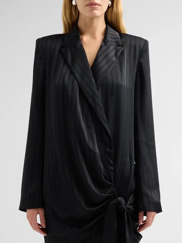 Ramy Brook Irina Pinstriped Mini Dress