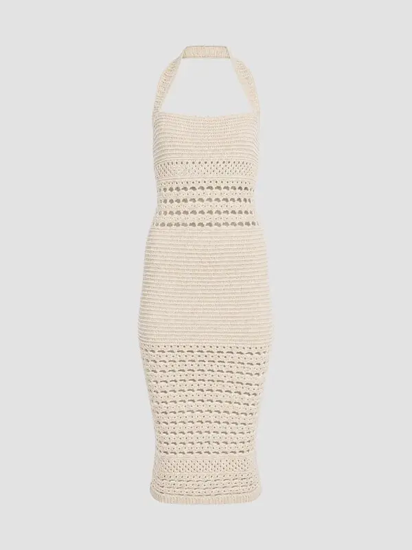 Retrofete Jaycee Crochet Midi Dress