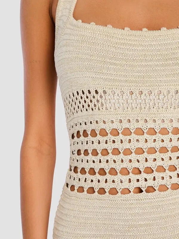 Retrofete Jaycee Crochet Midi Dress