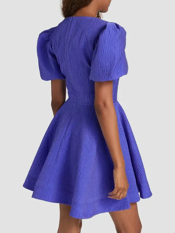 Rebecca Vallance Viola Puff-sleeve Minidress