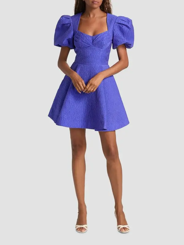 Rebecca Vallance Viola Puff-sleeve Minidress