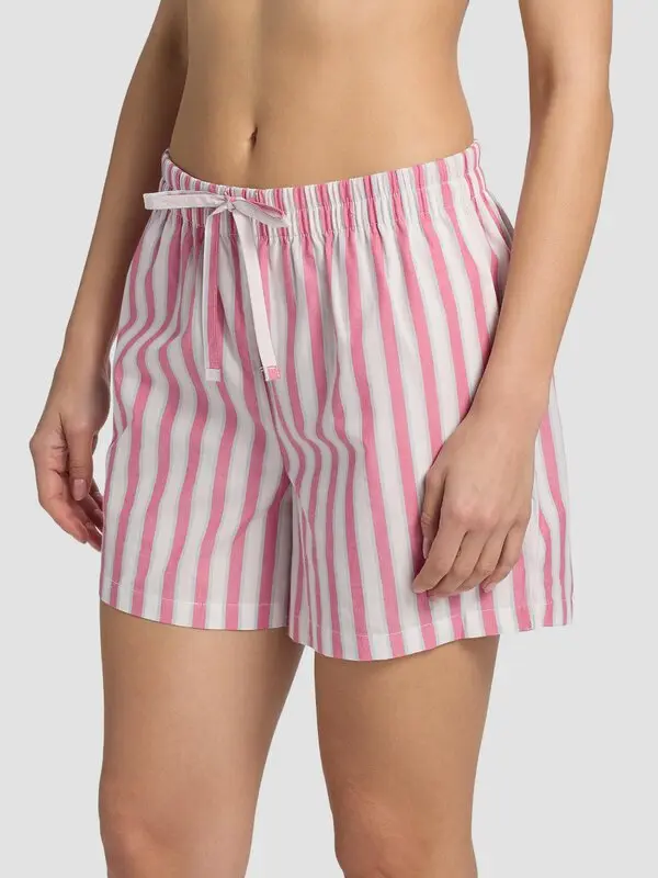 PAPINELLE Striped Cotton Shirting Boxer Pajamas