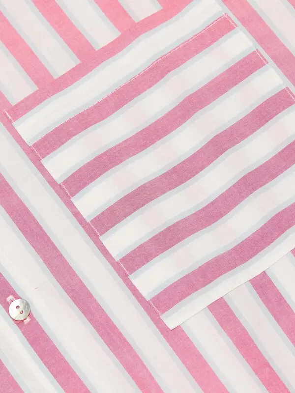 PAPINELLE Striped Cotton Shirting Boxer Pajamas