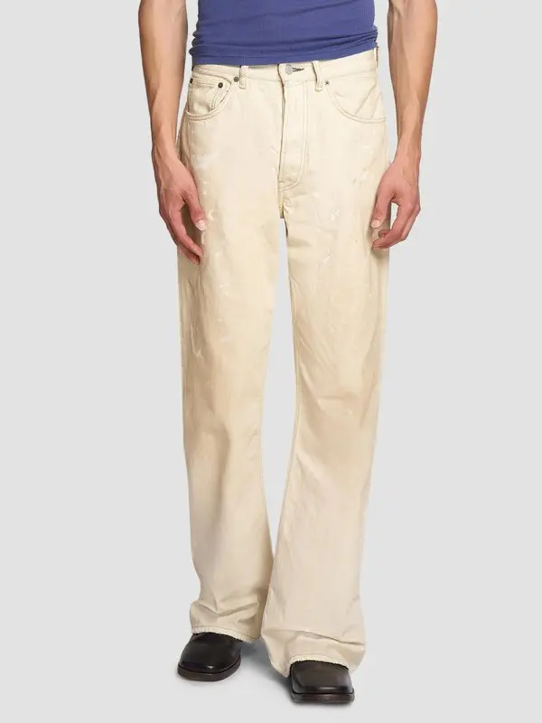 Acne Studios Trafalgar Bleach Splatter Straight-leg Jeans