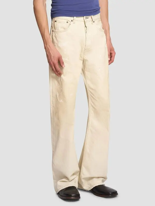 Acne Studios Trafalgar Bleach Splatter Straight-leg Jeans