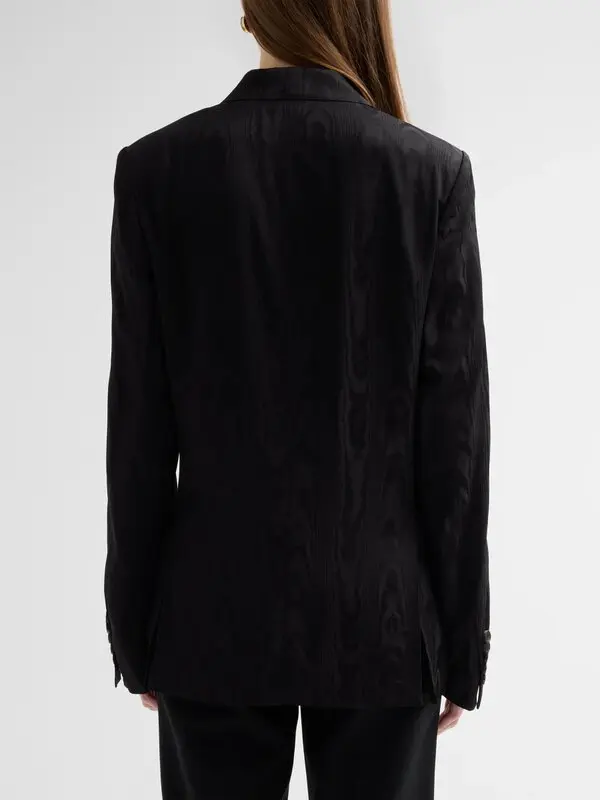 Dries Van Noten Barrysta Moiré Double-breasted Blazer