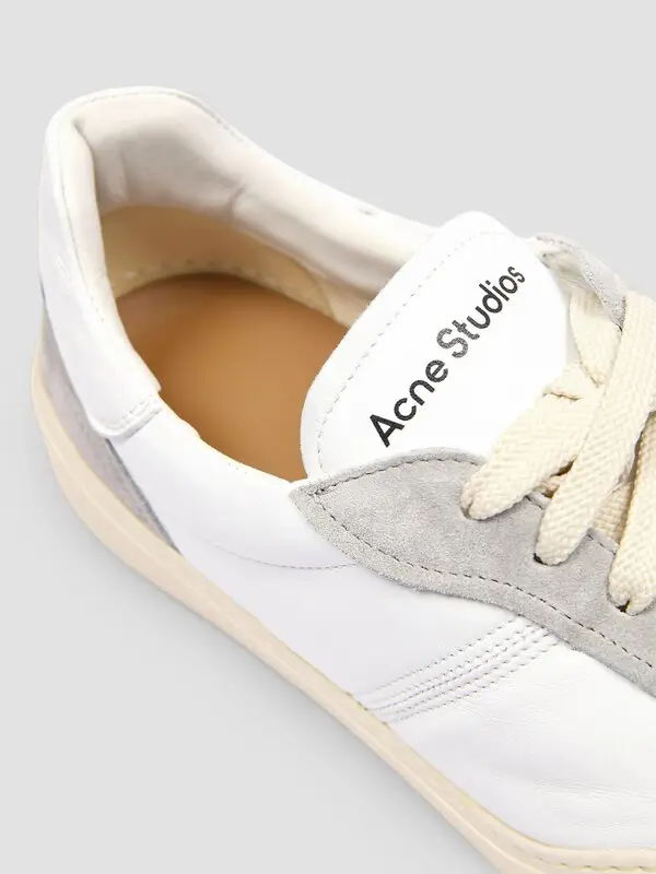 Acne Studios Bars Drago Leather & Suede Low-top Sneakers