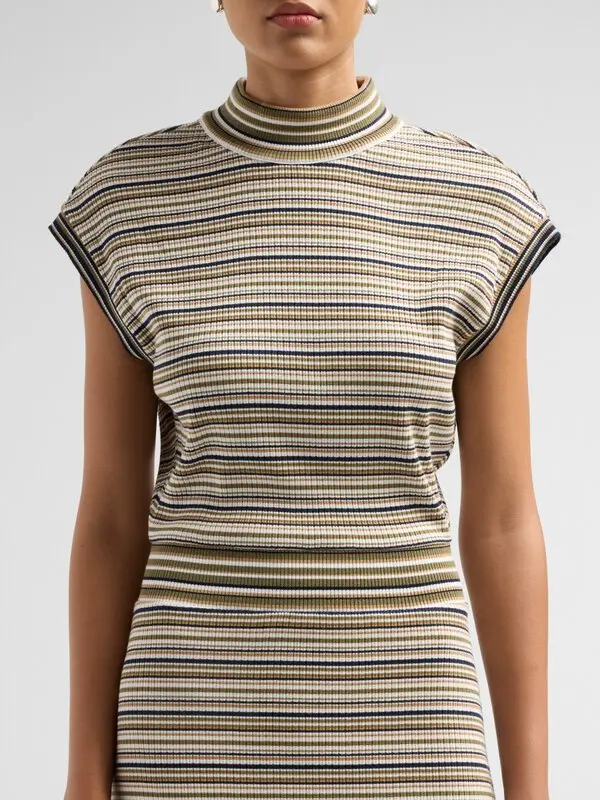 Ramy Brook Natalie Striped Midi Dress