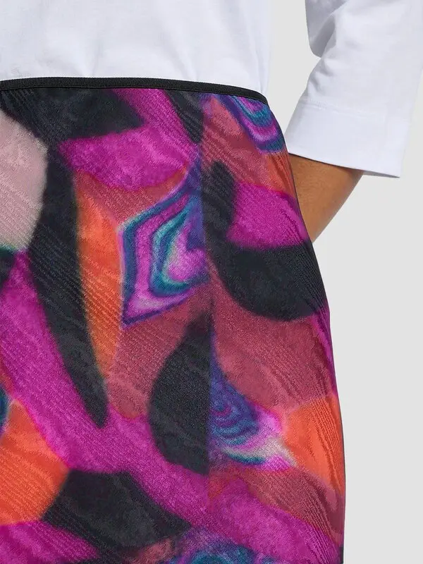 Dries Van Noten Sati Abstract Midi Skirt