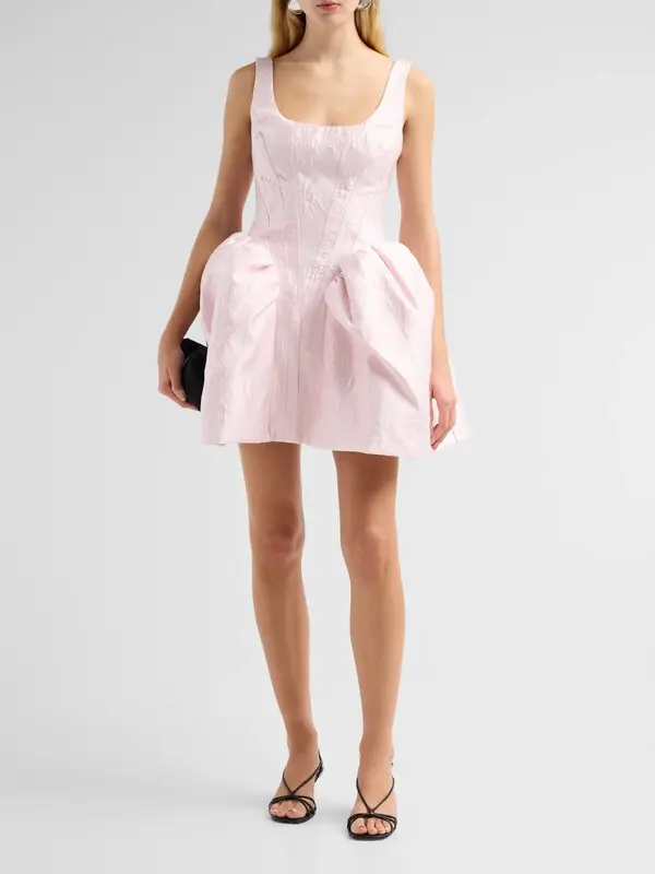 AKNVAS Ahlyn Brocade Cocktail Mini Dress