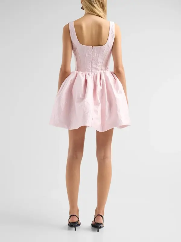 AKNVAS Ahlyn Brocade Cocktail Mini Dress