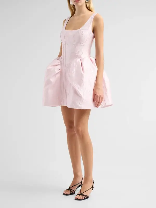 AKNVAS Ahlyn Brocade Cocktail Mini Dress