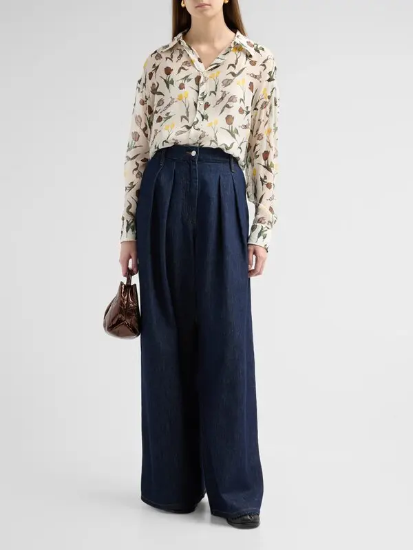 Dries Van Noten Pamplona Wide-leg Jeans