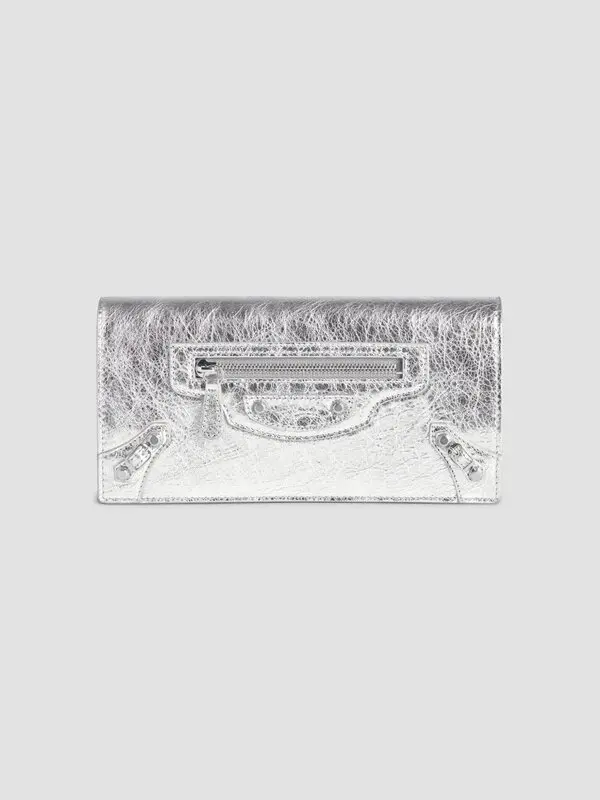 Balenciaga Le City Money Long Wallet - Silver