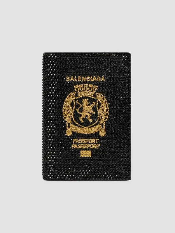 Balenciaga Passport Holder With Rhinestones