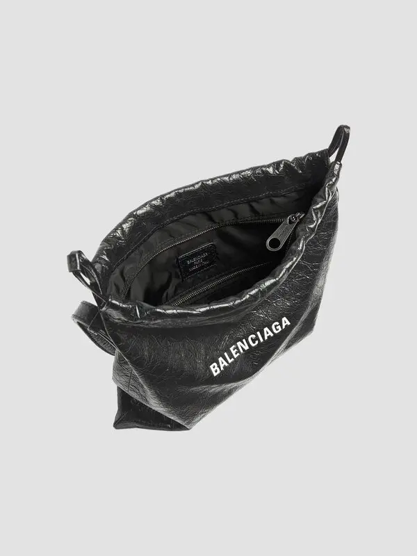Balenciaga Shopper Dust Medium Crossbody Bag - Black