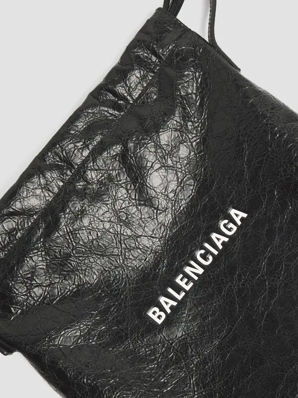 Balenciaga Shopper Dust Medium Crossbody Bag - Black