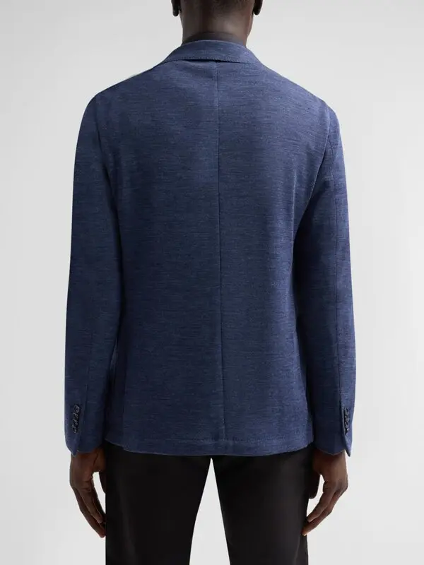 SAKS FIFTH AVENUE Collection Wool-nylon Double-faced Jersey Sport Coat