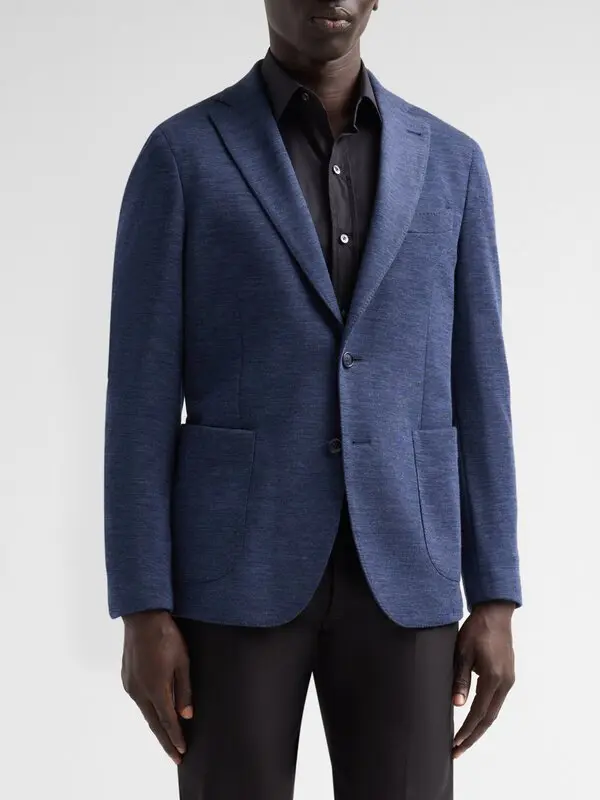 SAKS FIFTH AVENUE Collection Wool-nylon Double-faced Jersey Sport Coat