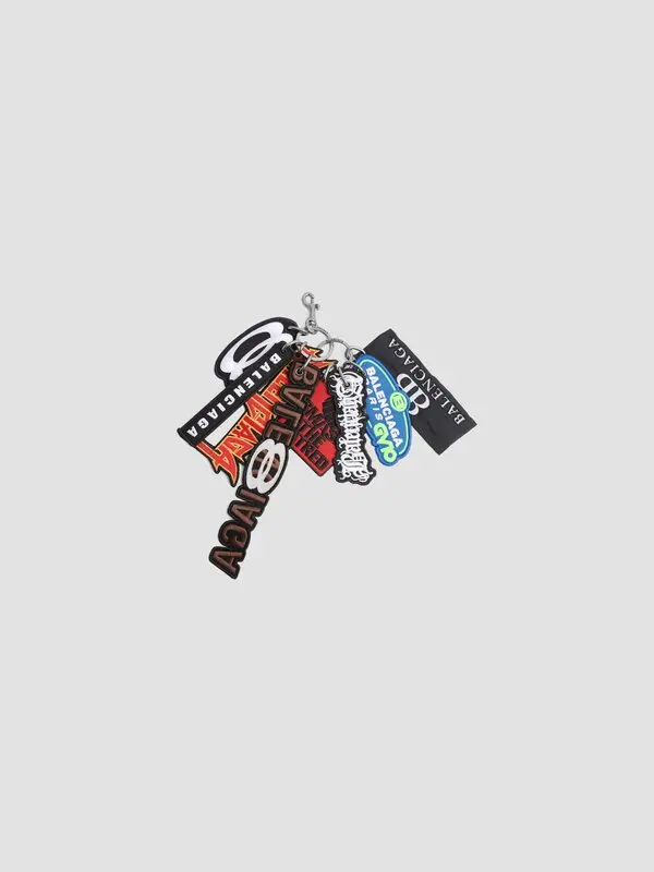 Balenciaga Charm Keychain Patches - Multicolor