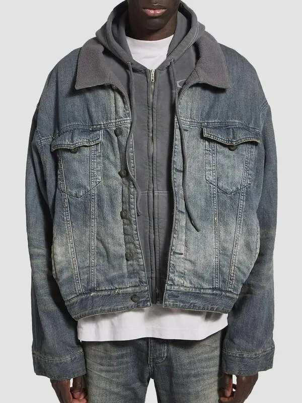 Balenciaga Layered Lined Denim Jacket