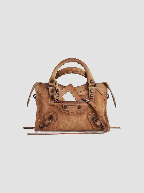 Balenciaga Le City Top Handle Bag - Camel