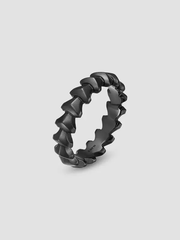 David Yurman Armory Band Ring In Titanium, 6.2mm