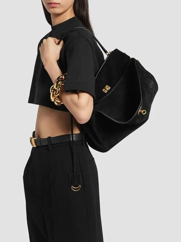 Balenciaga Rodeo Crossbody Handbag - Black