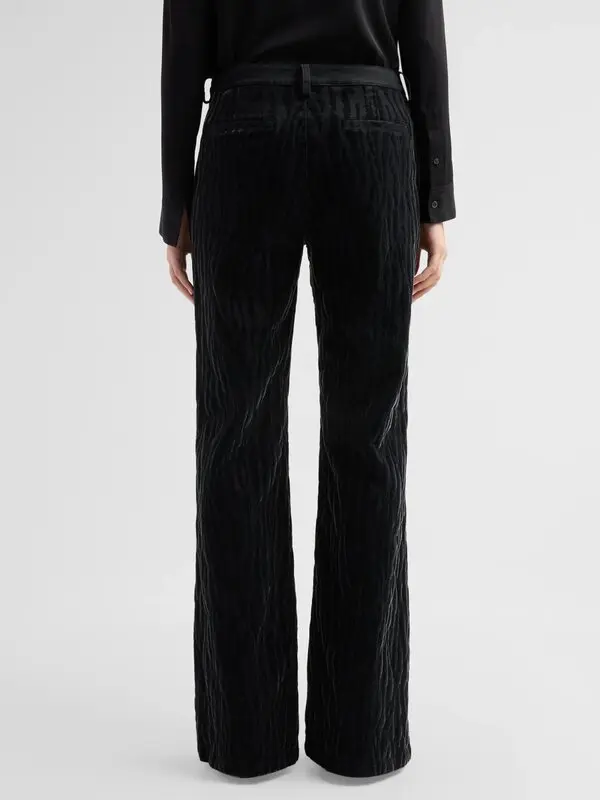 Ramy Brook Valentina Textured High-rise Jeans
