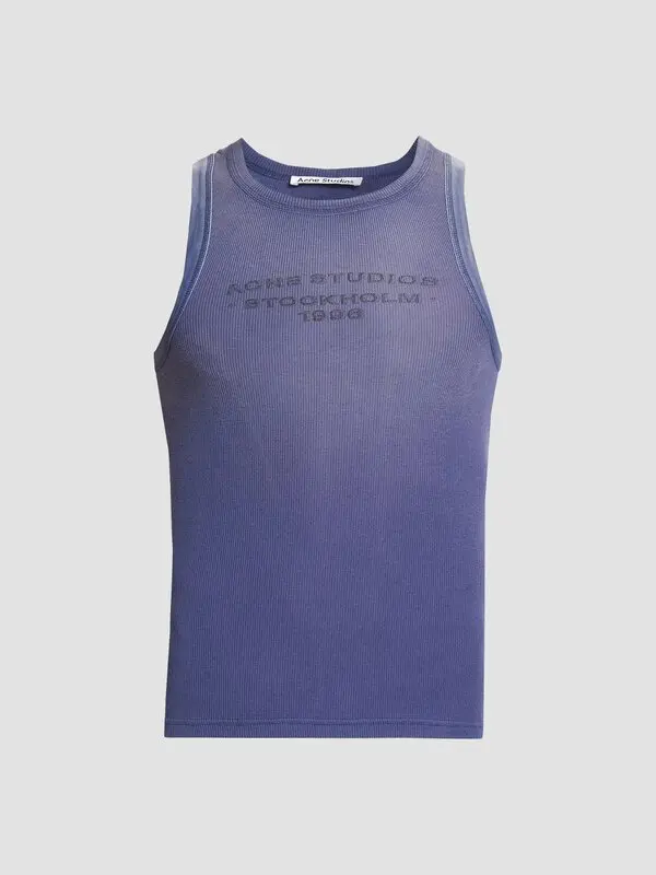 Acne Studios Eitch Logo Rib-knit Tank