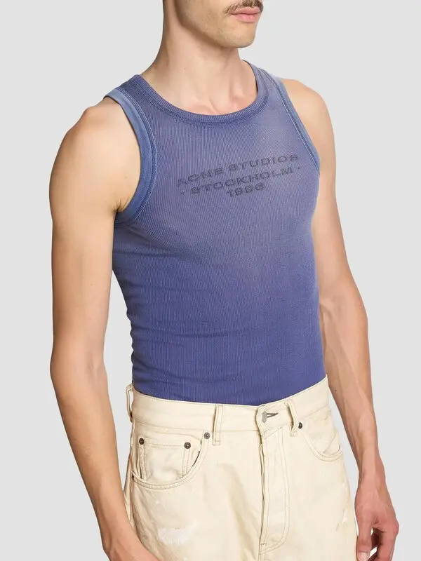 Acne Studios Eitch Logo Rib-knit Tank