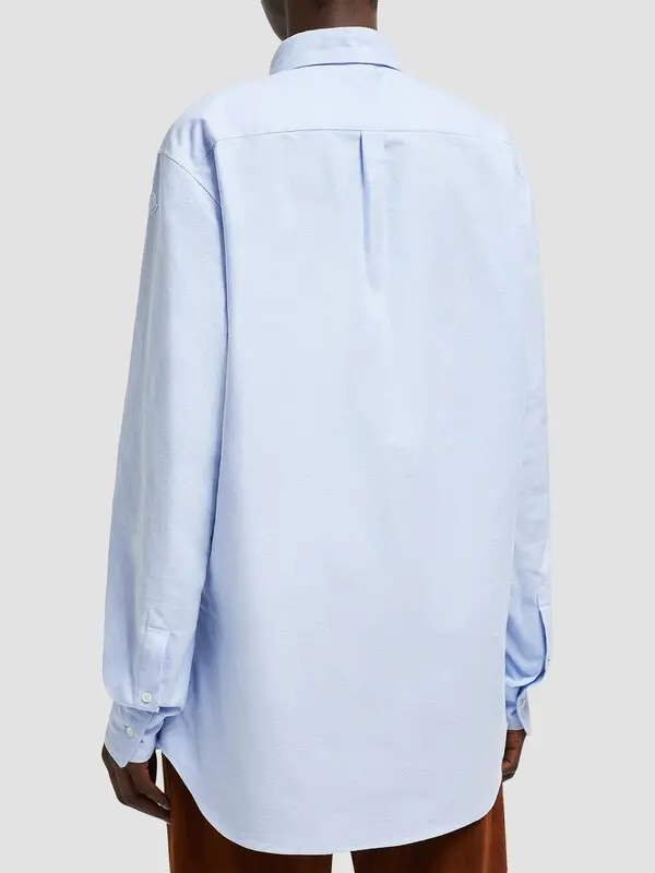 Moncler Long Sleeve Shirt In Cotton