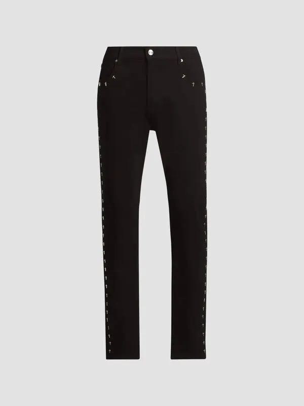 RtA Bryant Cross Stretch High-rise Slim-fit Jeans