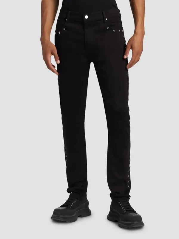 RtA Bryant Cross Stretch High-rise Slim-fit Jeans