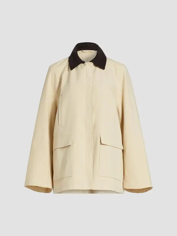 TOTEME Summer Country Wax Cotton Jacket - Peanut