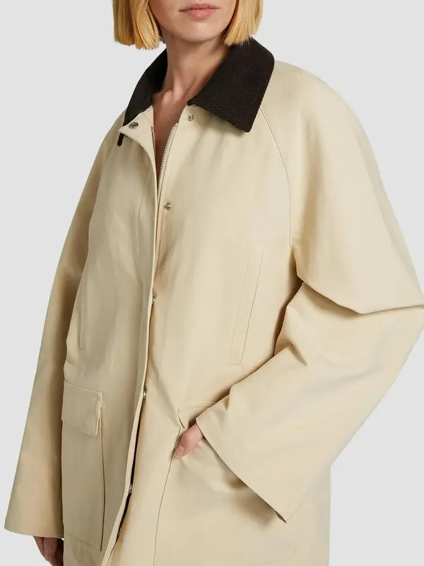 TOTEME Summer Country Wax Cotton Jacket - Peanut