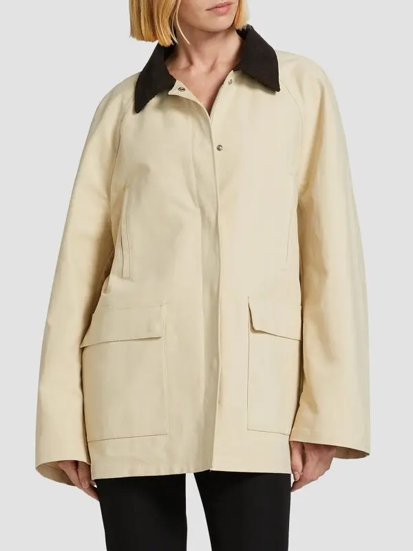 TOTEME Summer Country Wax Cotton Jacket - Peanut