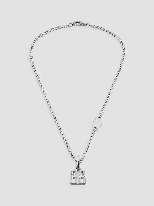 Balenciaga Nano Thin Necklace - Silver