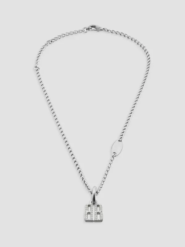 Balenciaga Nano Thin Necklace - Silver