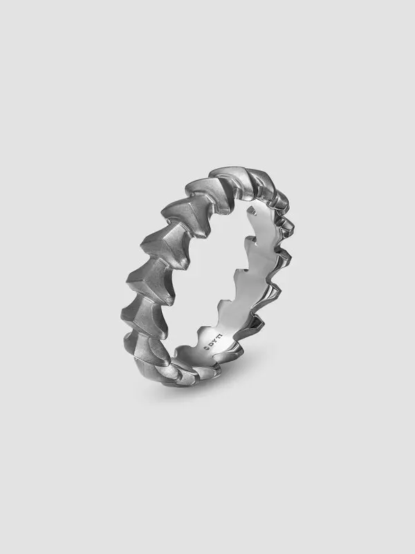 David Yurman Armory Band Ring In Titanium, 6.2mm