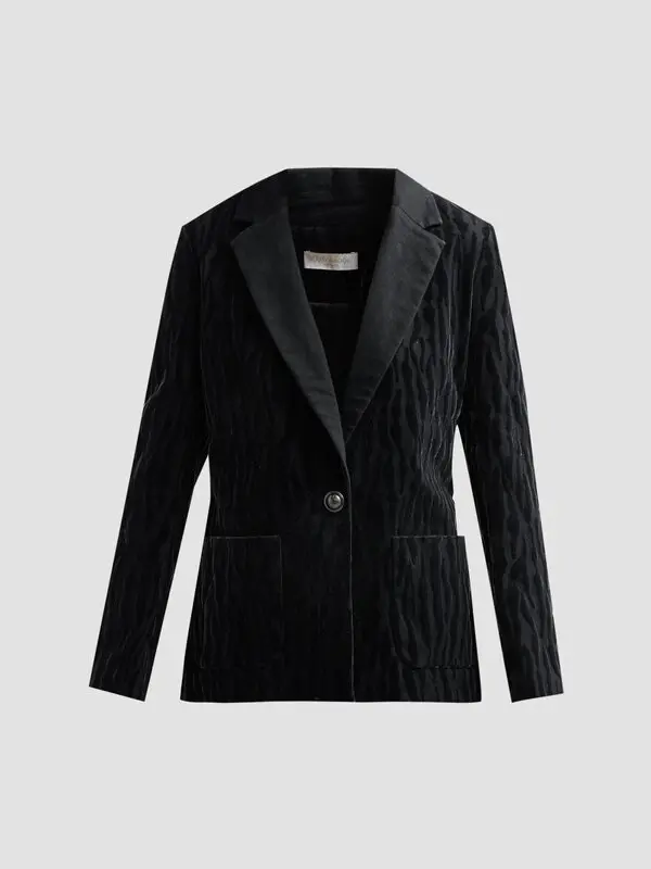Ramy Brook Liana Cotton-blend Velvet Blazer