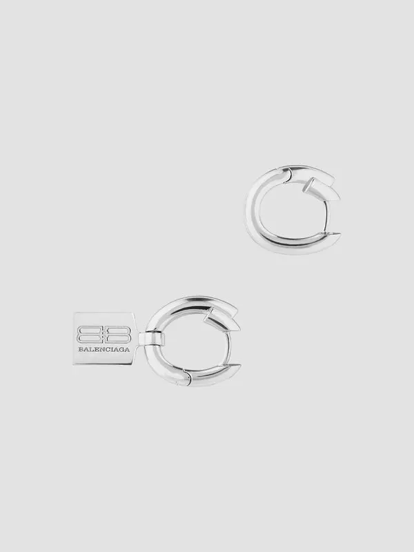 Balenciaga Saint Germain Tag Earrings