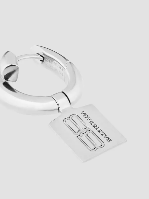 Balenciaga Saint Germain Tag Earrings
