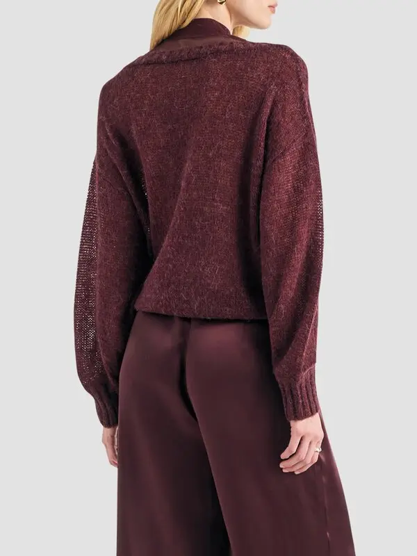 SEROYA Vada Drop Shoulder Layered Sweater
